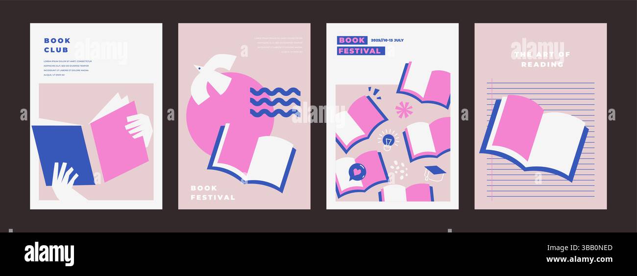 Book fair poster for advertising. banner for book fair in modern bold ...