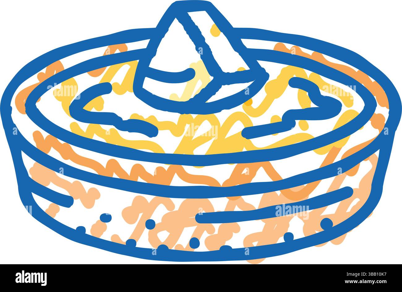 Lemon cream tart Stock Vector Images - Alamy