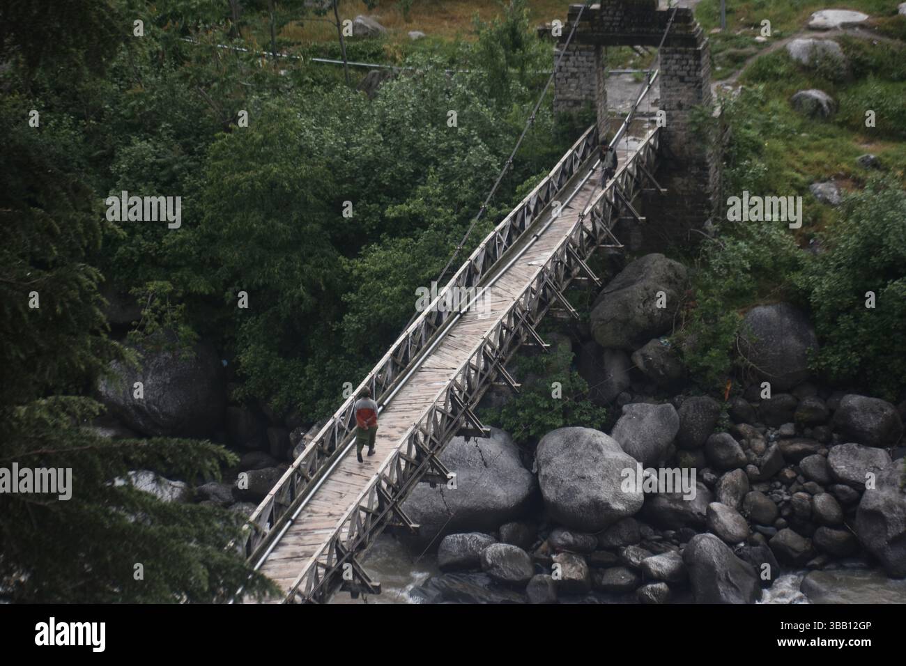 A calm and quiet bridge in Kashmir during tense situations. India's ...