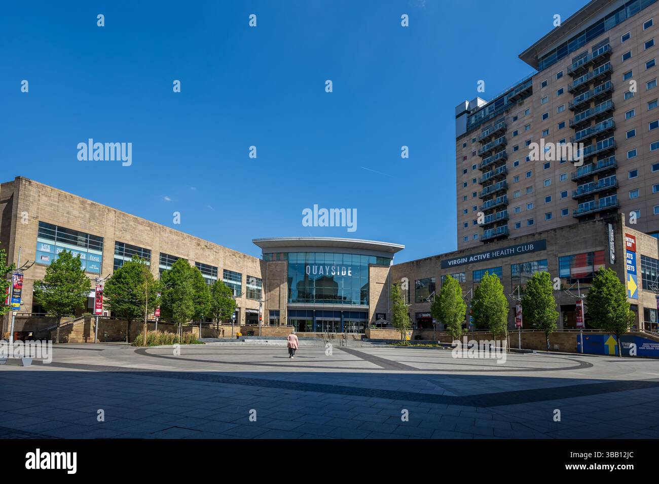 The Quayside shopping mall Salford Quays the former Pomona docks at the ...