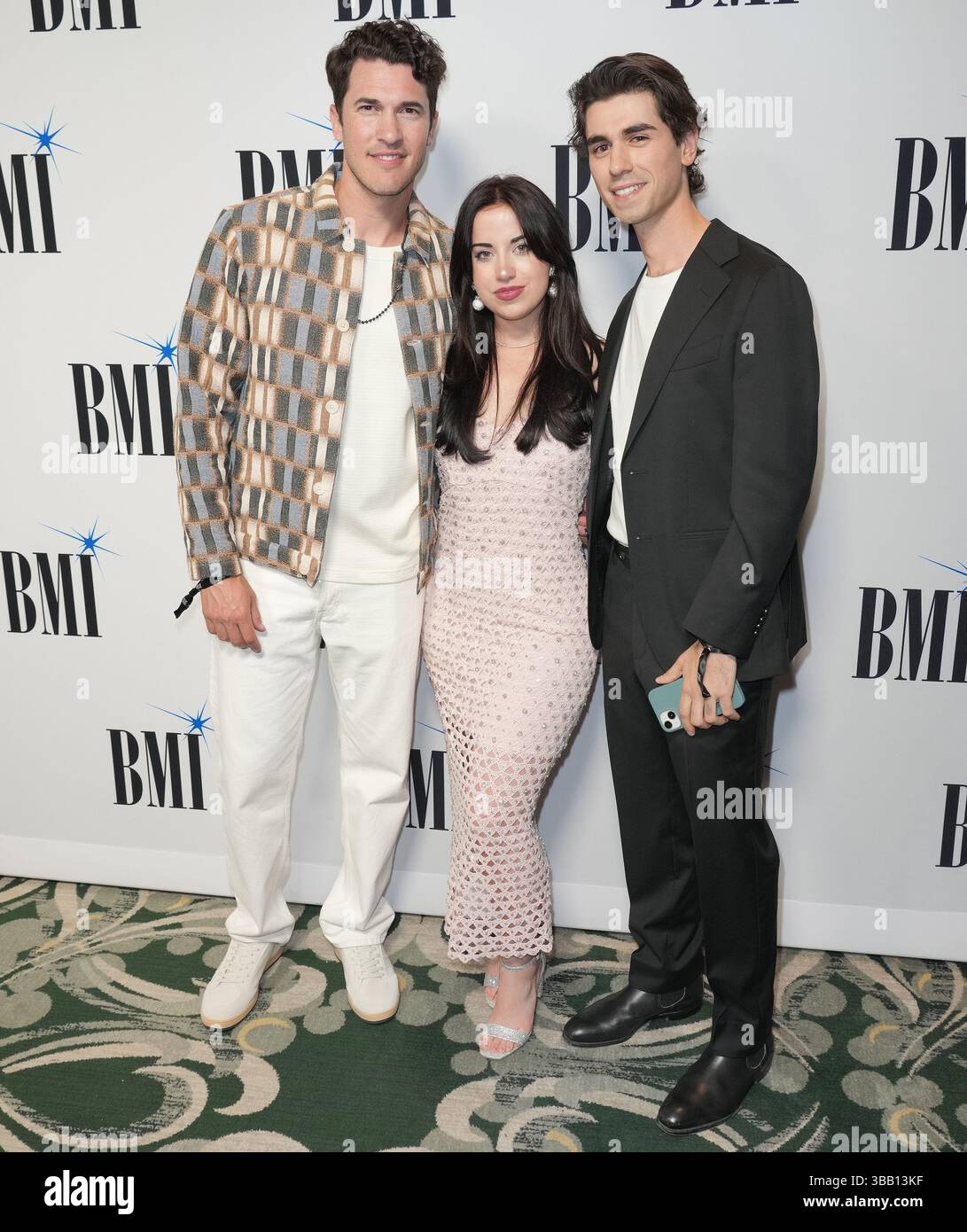 Los Angeles, USA. 13th May, 2025. (L-R) Cal Shapiro, Mags Duval and ...