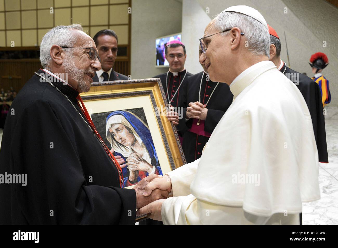 Vatican. 14 May, 2025. Pope Leo XIV meets Eastern Catholics to the ...