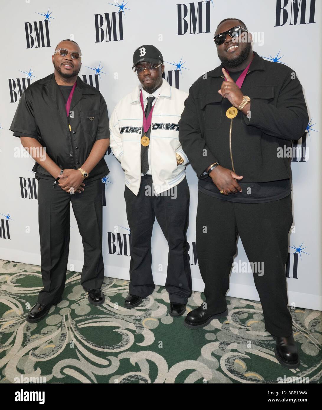 Los Angeles, USA. 13th May, 2025. (L-R) Ari PenSmith, Believve, and ...