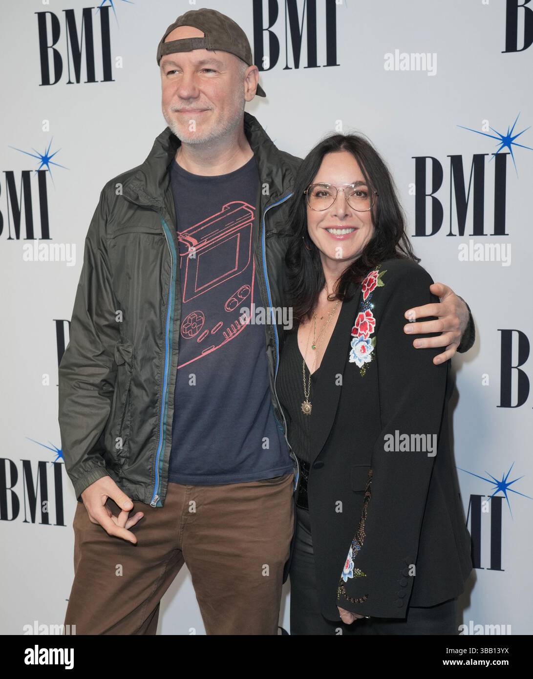 (L-R) Gregg Alexander and Danielle Brisebois at the 2025 BMI Pop Awards ...