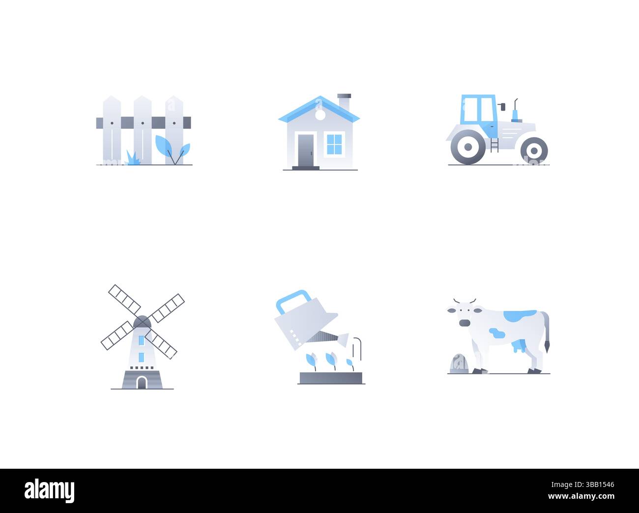 Country garden farm Cut Out Stock Images & Pictures - Alamy