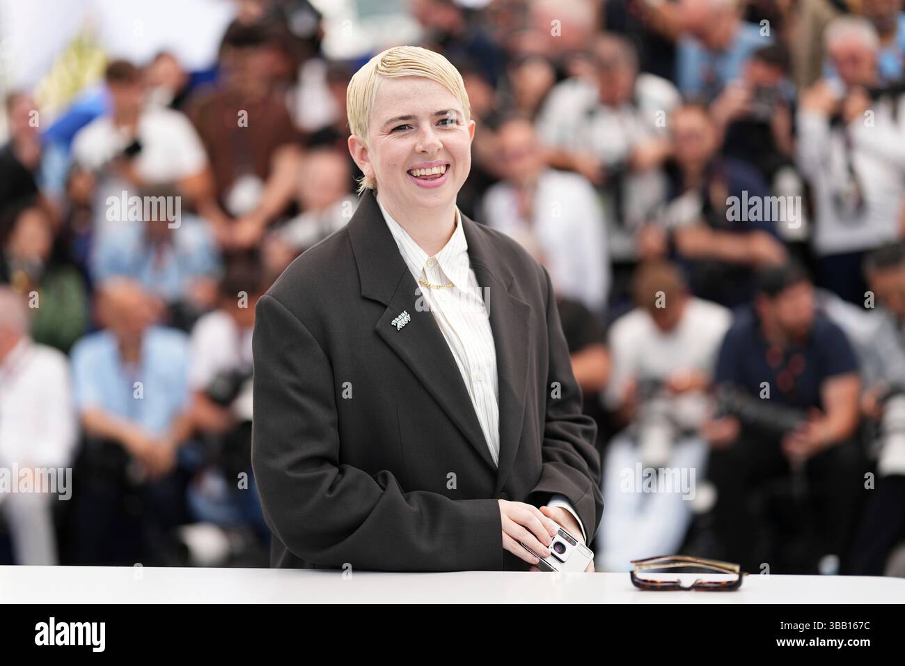 Jury president Molly Manning Walker poses for photographers at the ...