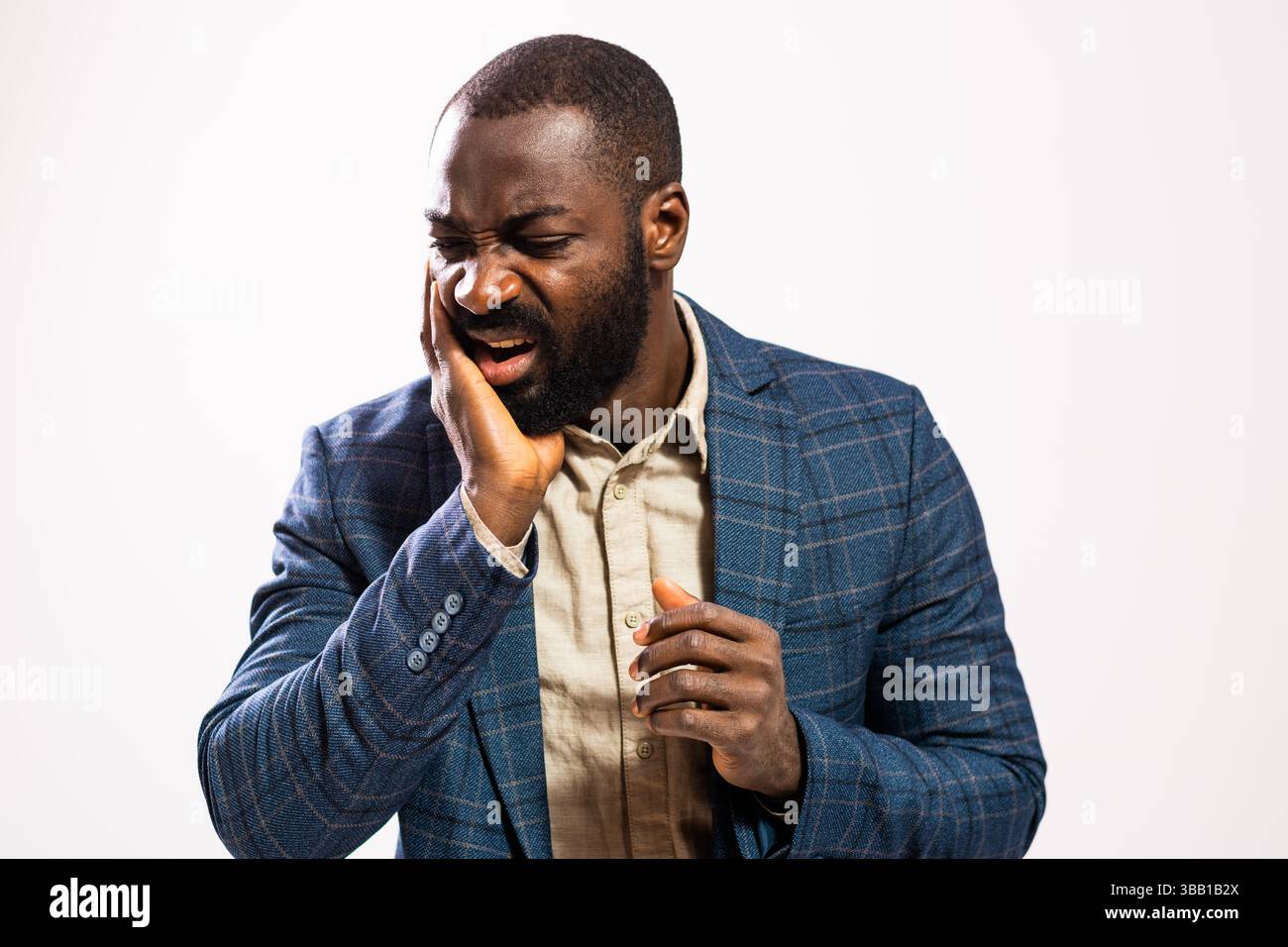 Toothache african businessman tooth pain hi-res stock photography and ...