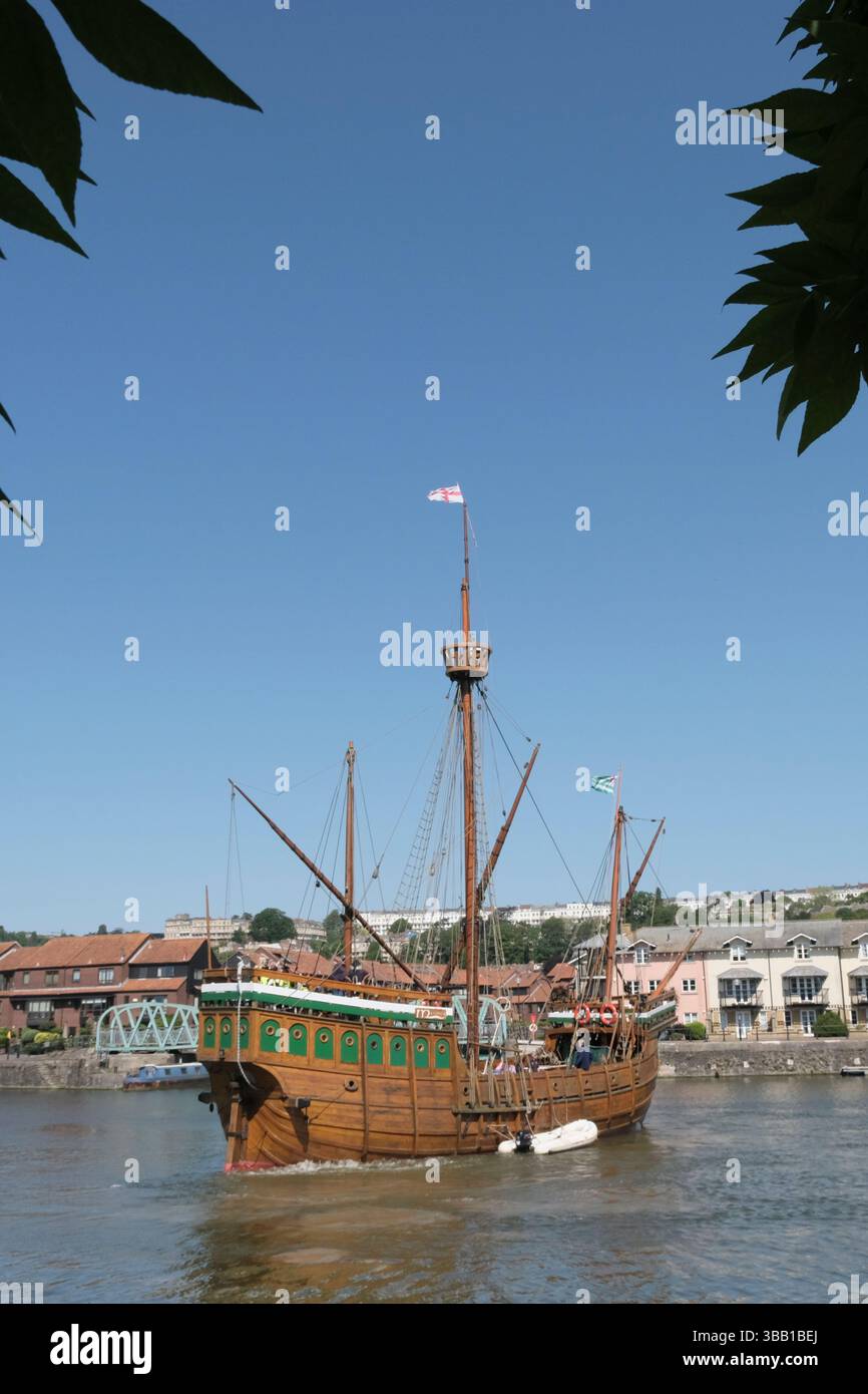 Bristol, UK. 14th May, 2025. Sailing ship The Matthew of Bristol in ...