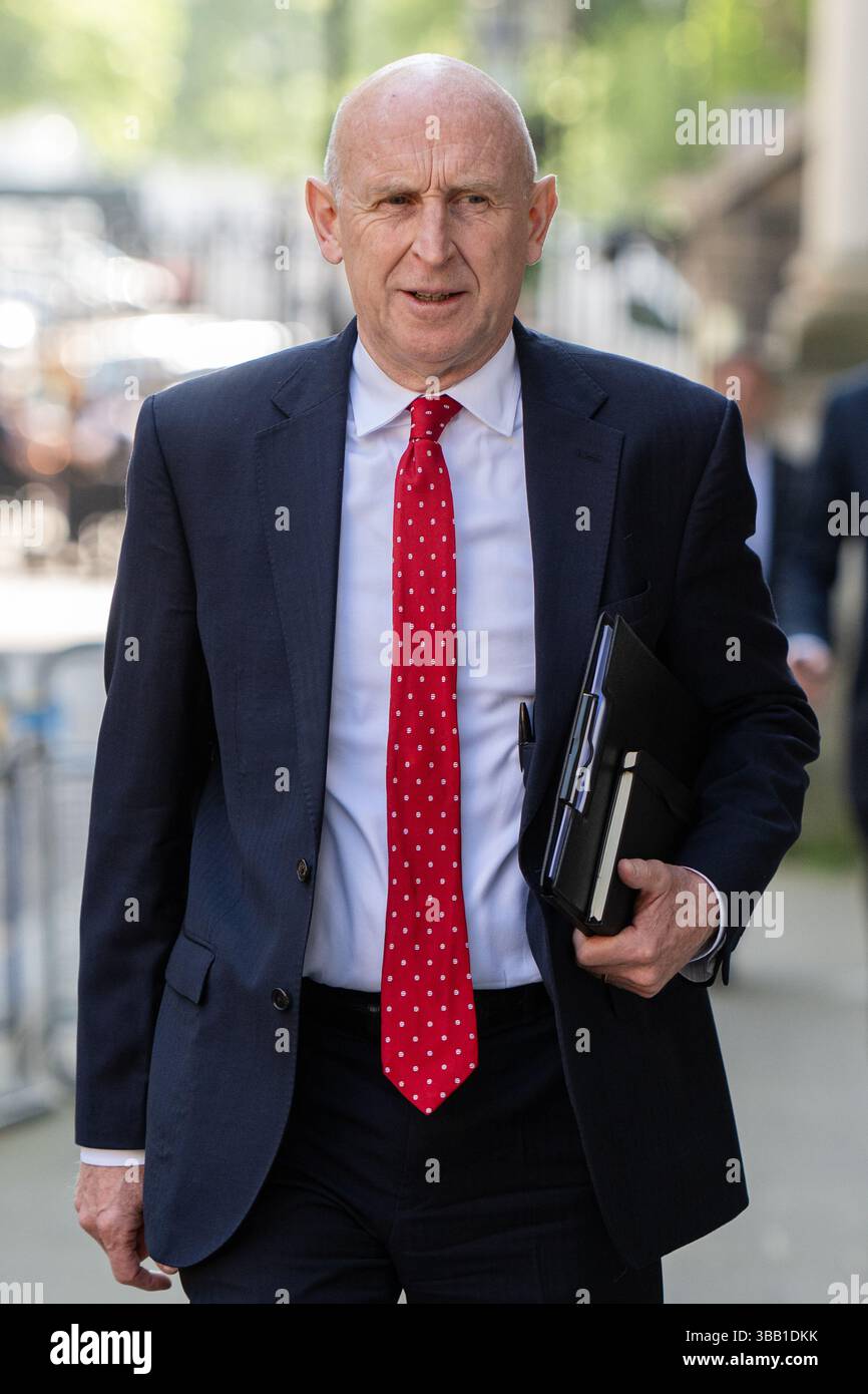 May 14, 2025, London, England, United Kingdom: UK Defence Secretary JOHN HEALEY is seen arriving ...