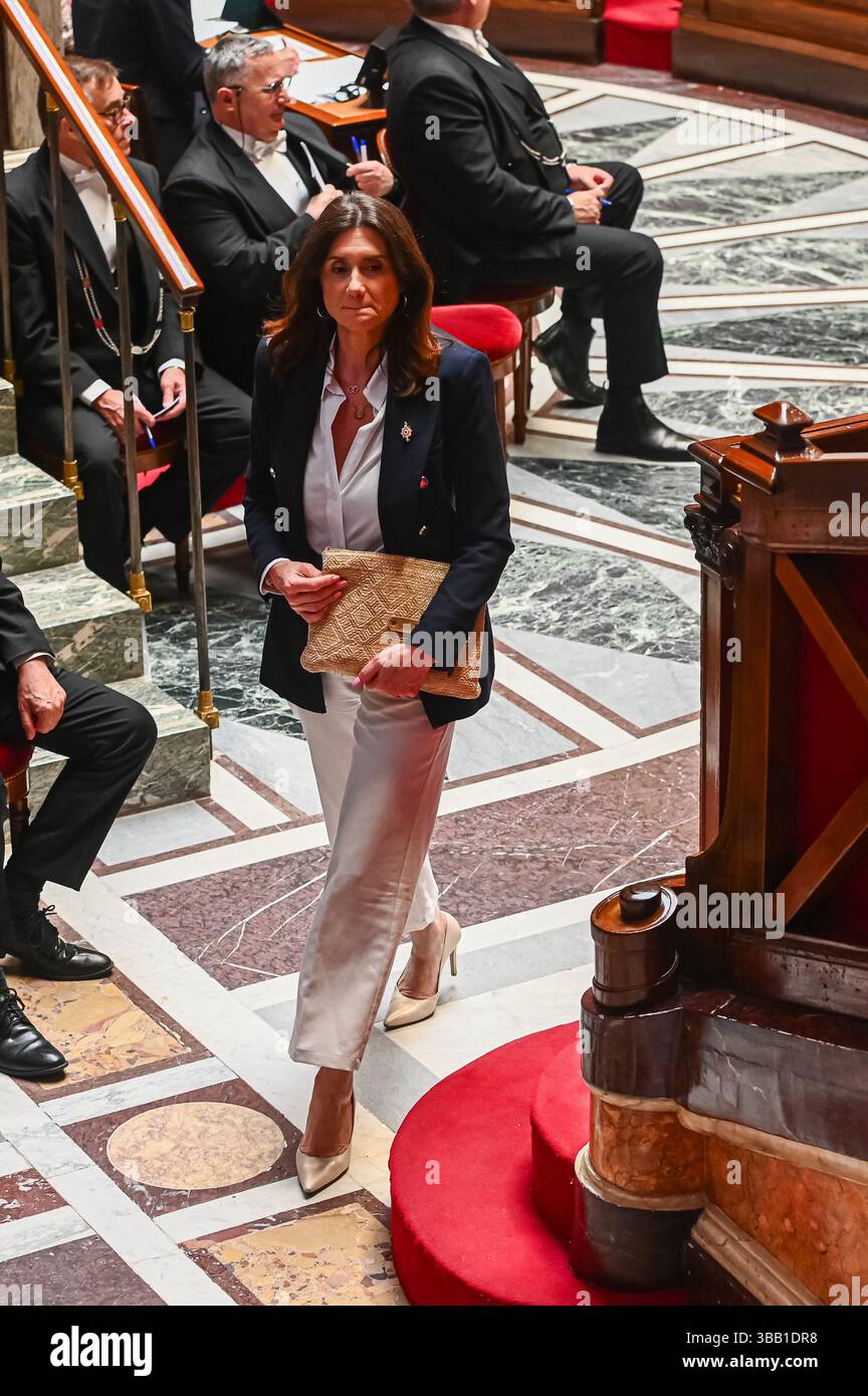 Paris, France. 13th May, 2025. Ms. MP Sandrine Josso during Questions ...