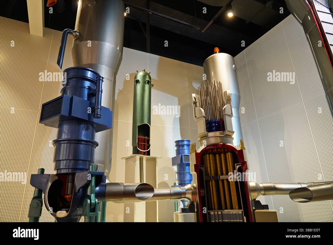 A nuclear power plant with different technical compartments Stock Photo ...