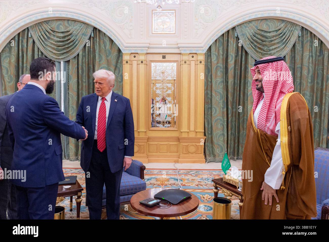 Riyadh, Saudi Arabia. 14th May, 2025. Saudi Crown Prince Mohammed bin ...