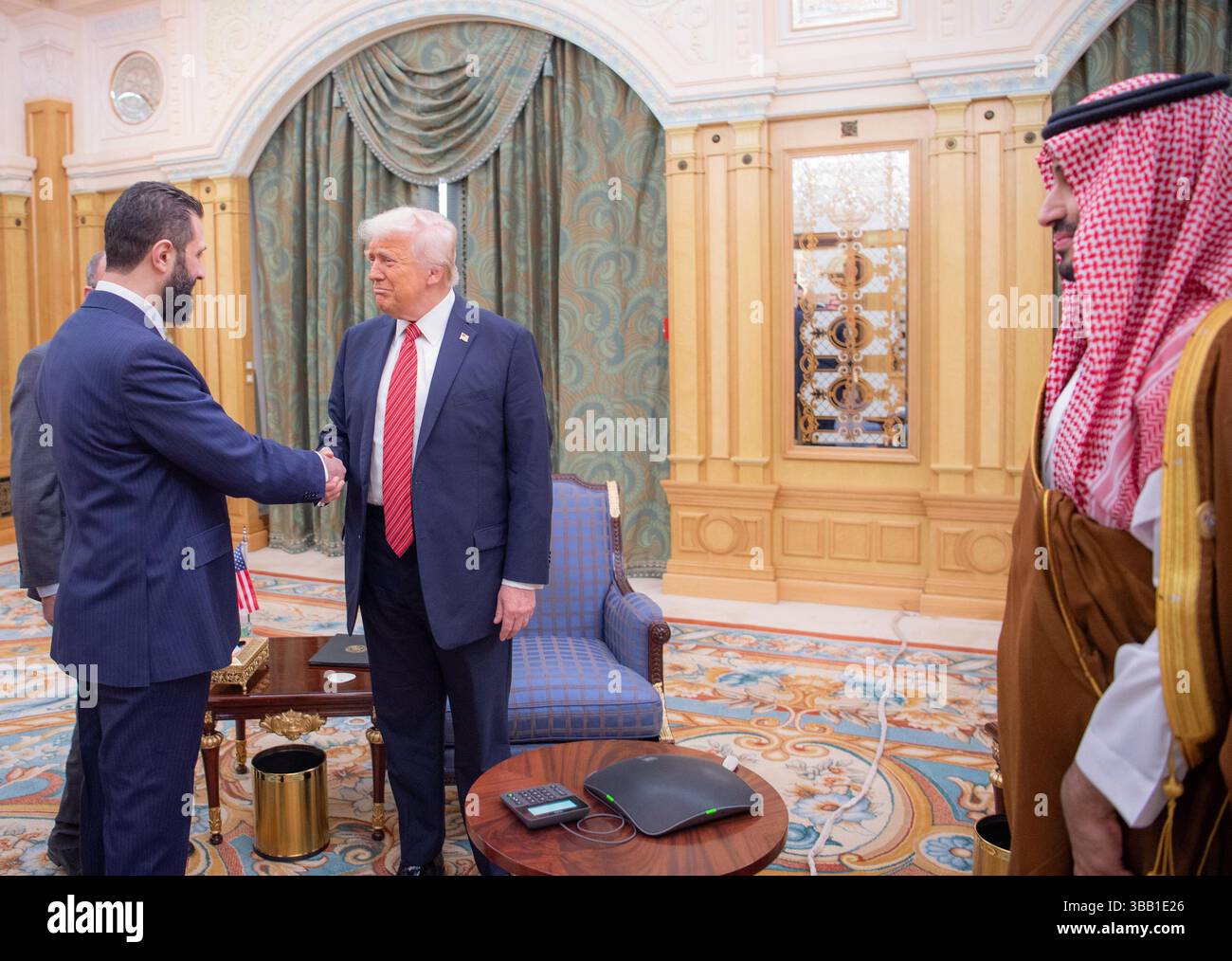 Riyadh, Saudi Arabia. 14th May, 2025. Saudi Crown Prince Mohammed bin ...