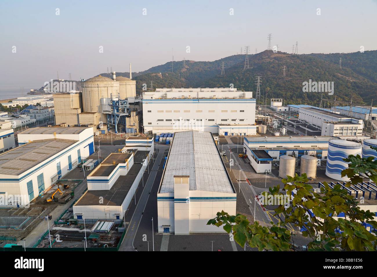 A nuclear power plant with different technical compartments Stock Photo ...