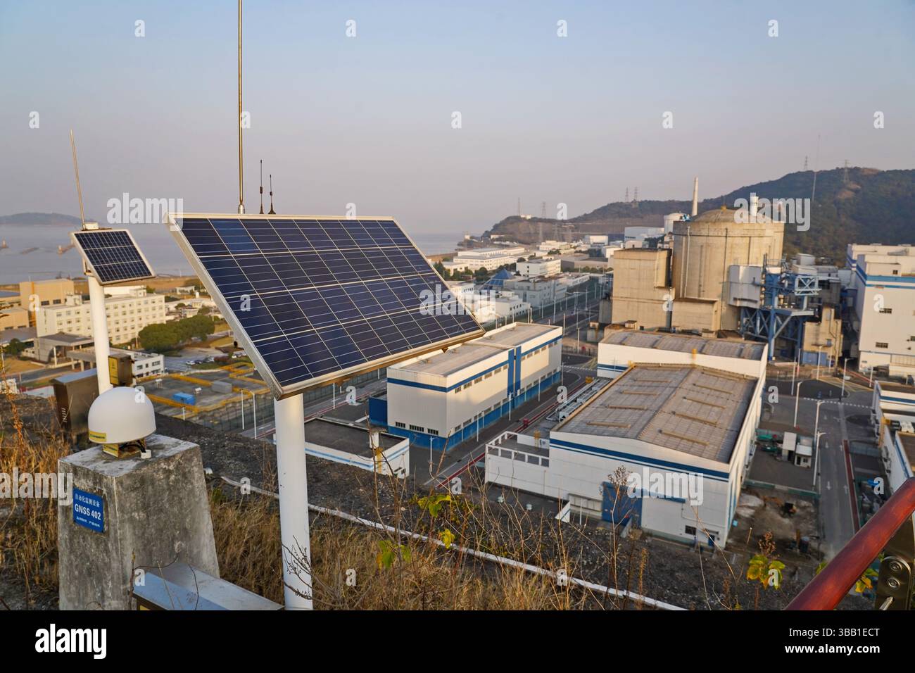 A nuclear power plant with different technical compartments Stock Photo ...