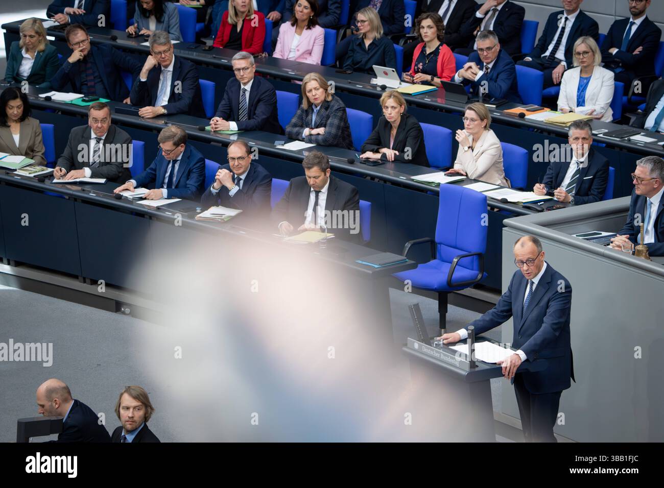 Deutscher Bundestag, 3. Plenarsitzung Bundeskanzler Friedrich Merz CDU ...