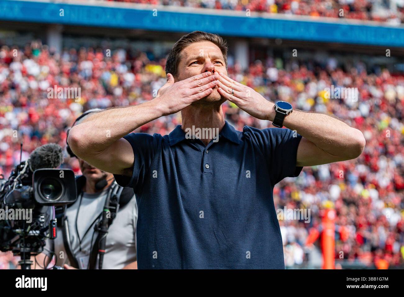 Leverkusen, Deutschland. 11th May, 2025. 11.05.2025, Bayer 04 ...