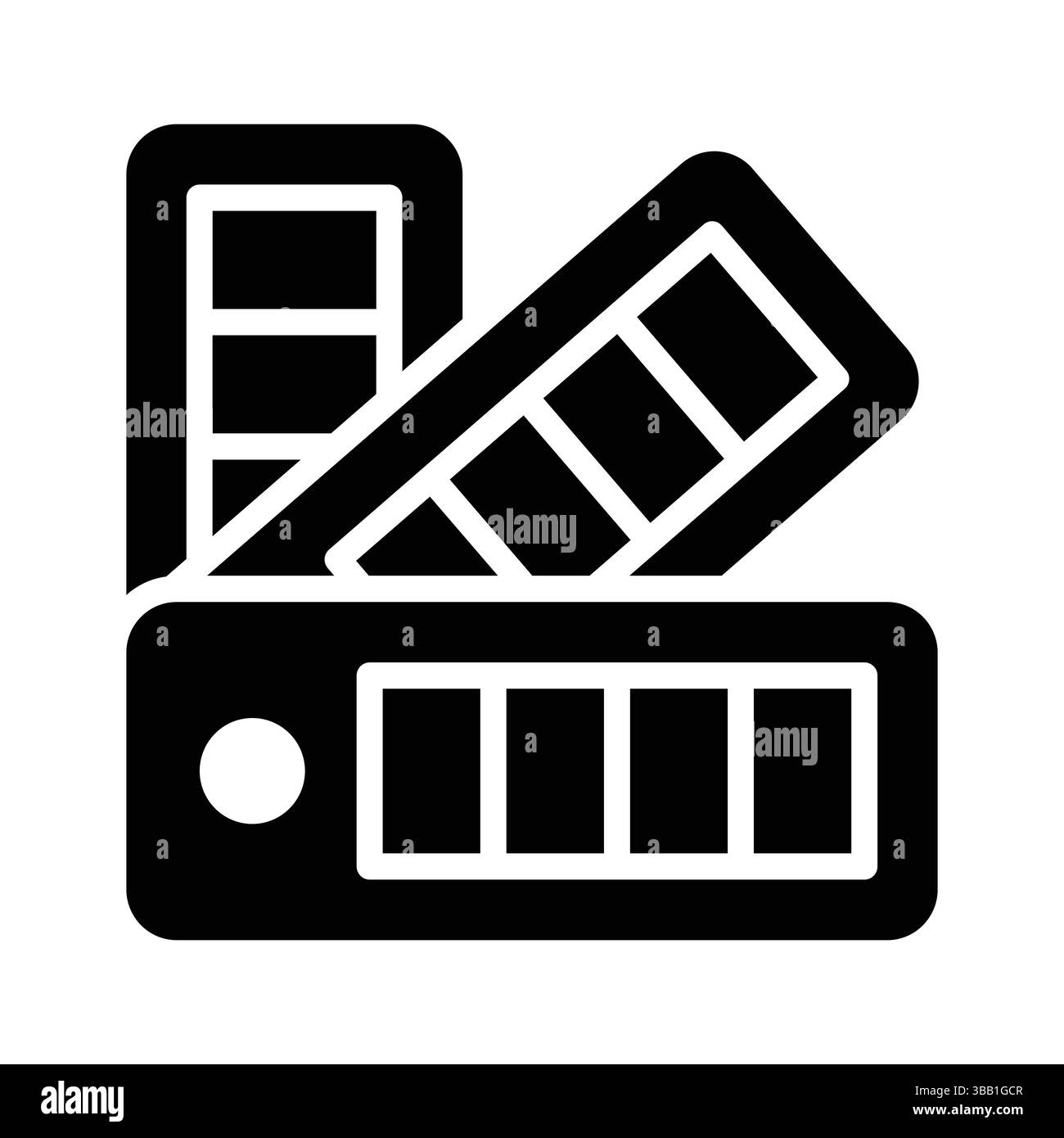 Color swatches icon in unique style, modern vector of color palette ...