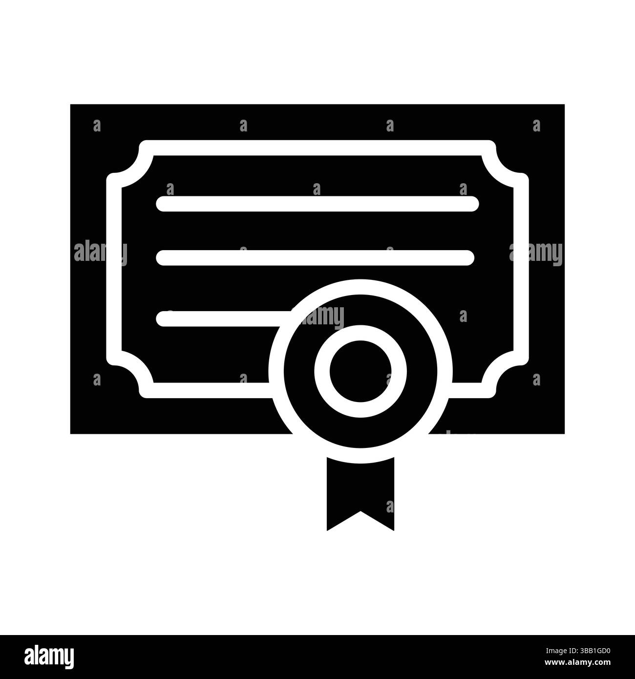 Authorized document, paper with badge depicting concept icon of ...