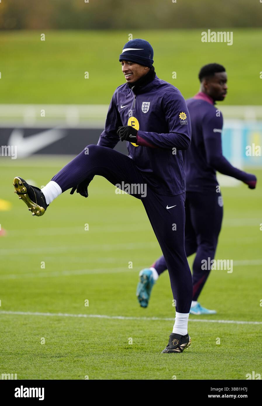 England's Jude Bellingham during a training session at St George's Park ...