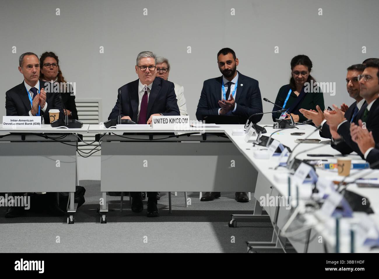 Prime Minister Sir Keir Starmer attends the Presidency roundtable on ...