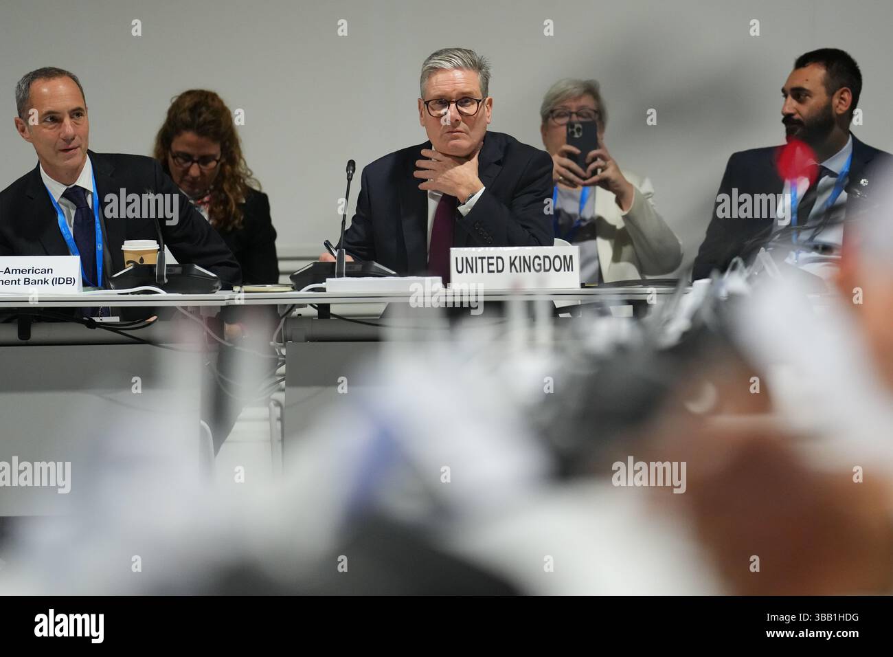 Prime Minister Sir Keir Starmer attends the Presidency roundtable on ...
