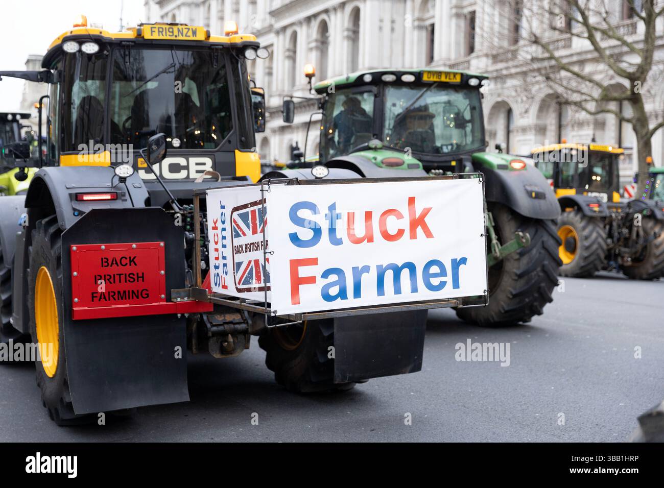 Tractors descend on Westminster in central London for an “RIP British ...