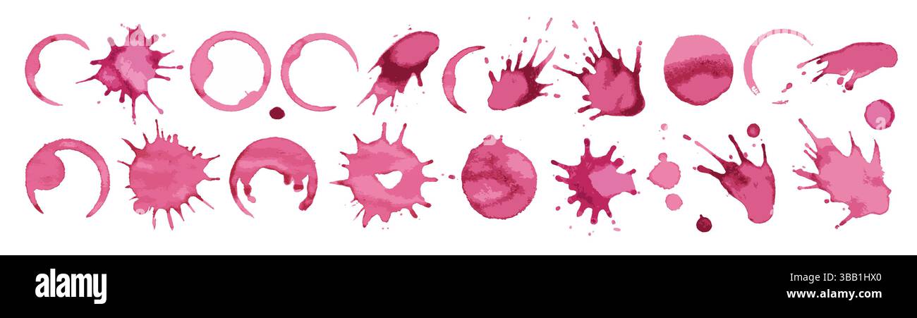 Splashes red paint blood splatter Stock Vector Images - Alamy