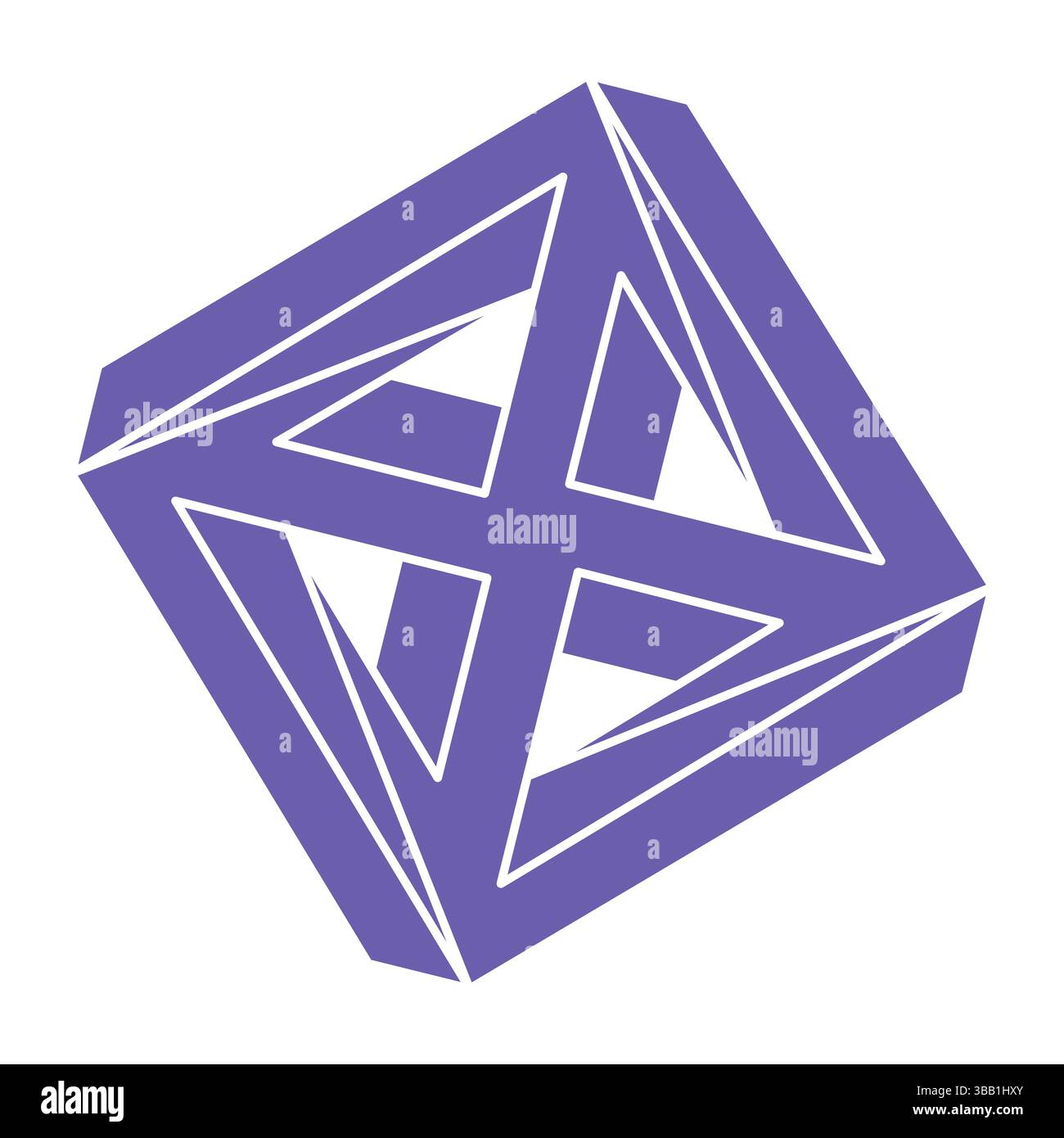 Illusion shapes. 3d geometry. Optical illusion figures. Sacred geometry ...