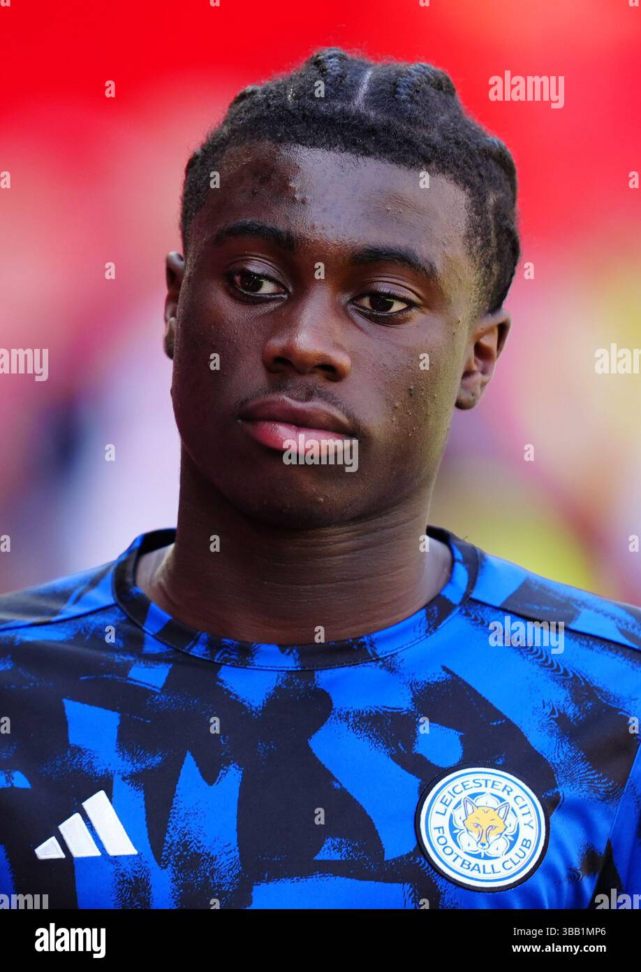 Leicester City's Jeremy Monga before the Premier League match at the ...
