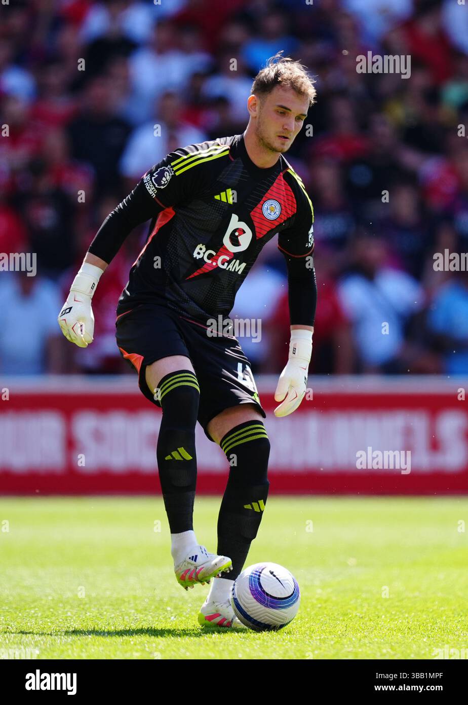 Leicester City goalkeeper Jakub Stolarczyk during the Premier League ...