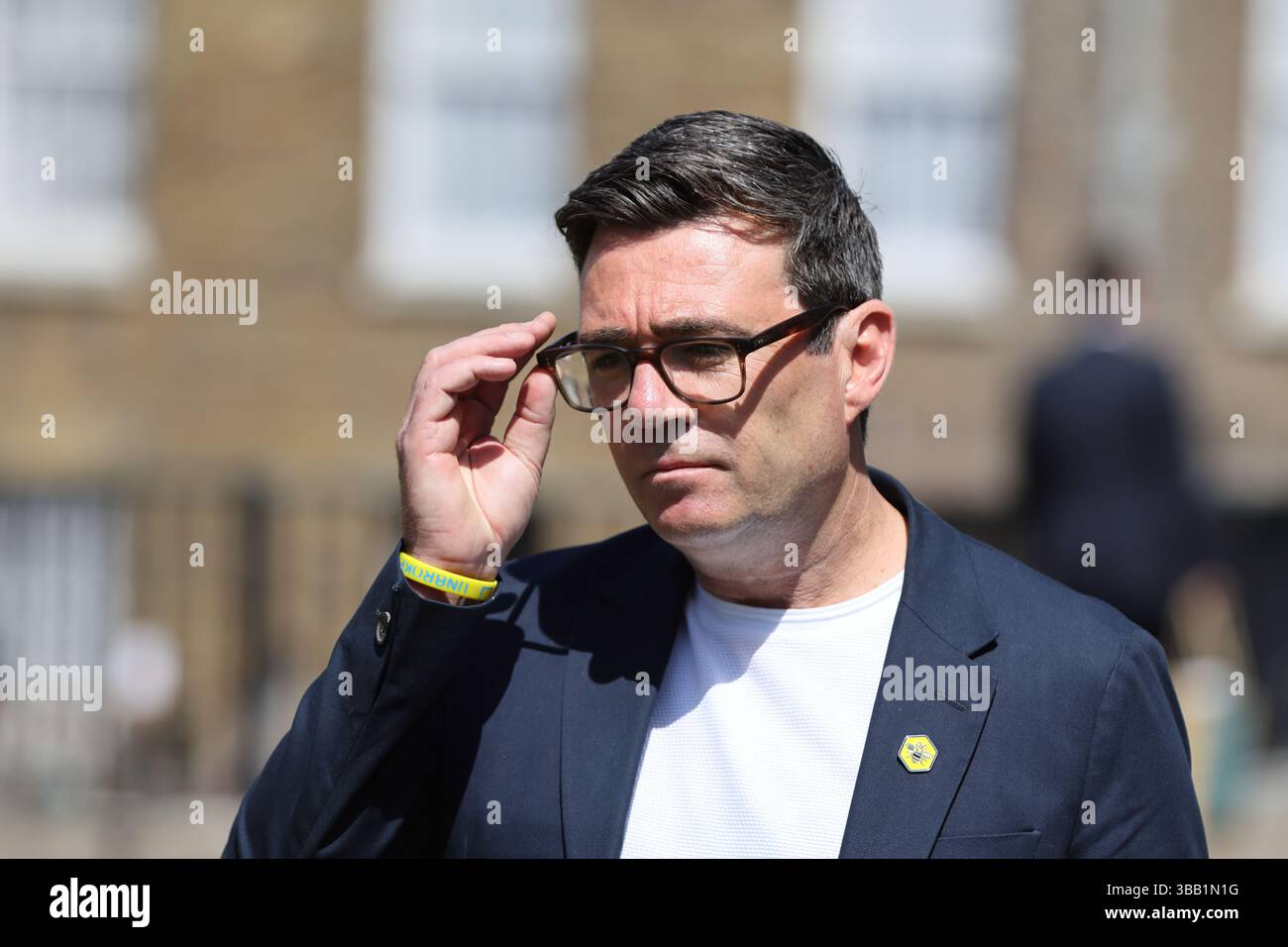 London, United Kingdom. 14th May, 2025. Metro Mayors Andy Burnham ...