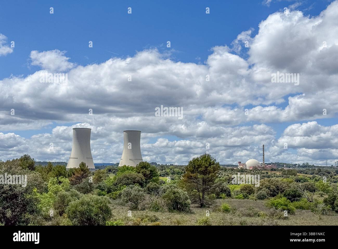 Trillo Central Nuclear power plant at Guadalajara, Spain Stock Photo ...