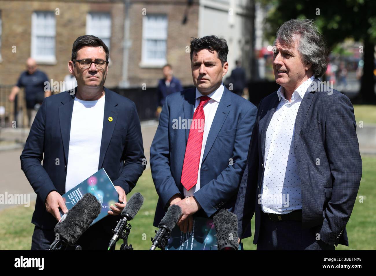 London, United Kingdom. 14th May, 2025. Metro Mayors Andy Burnham ...