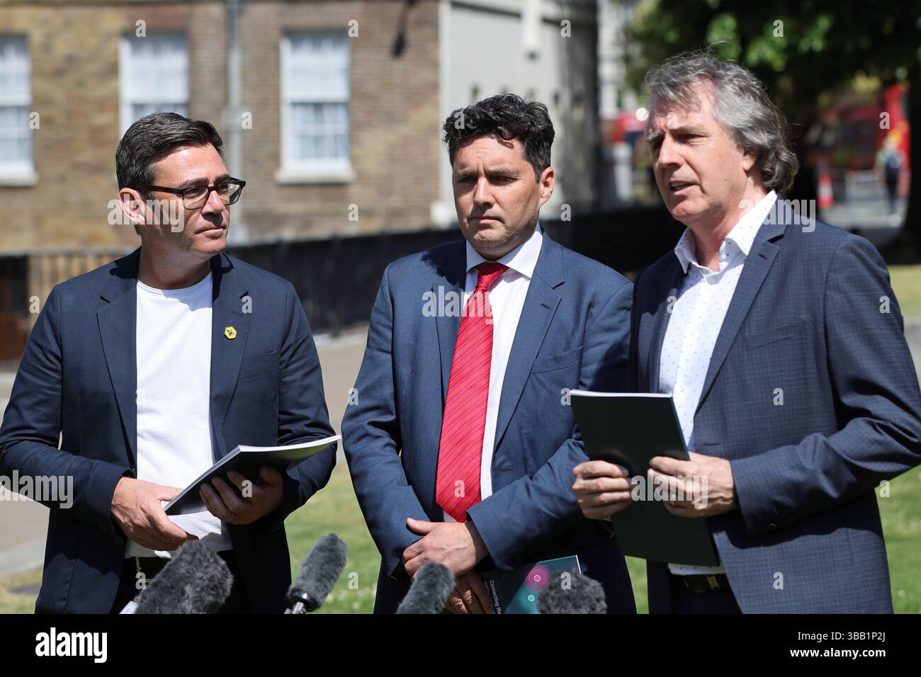 London, United Kingdom. 14th May, 2025. Metro Mayors Andy Burnham ...