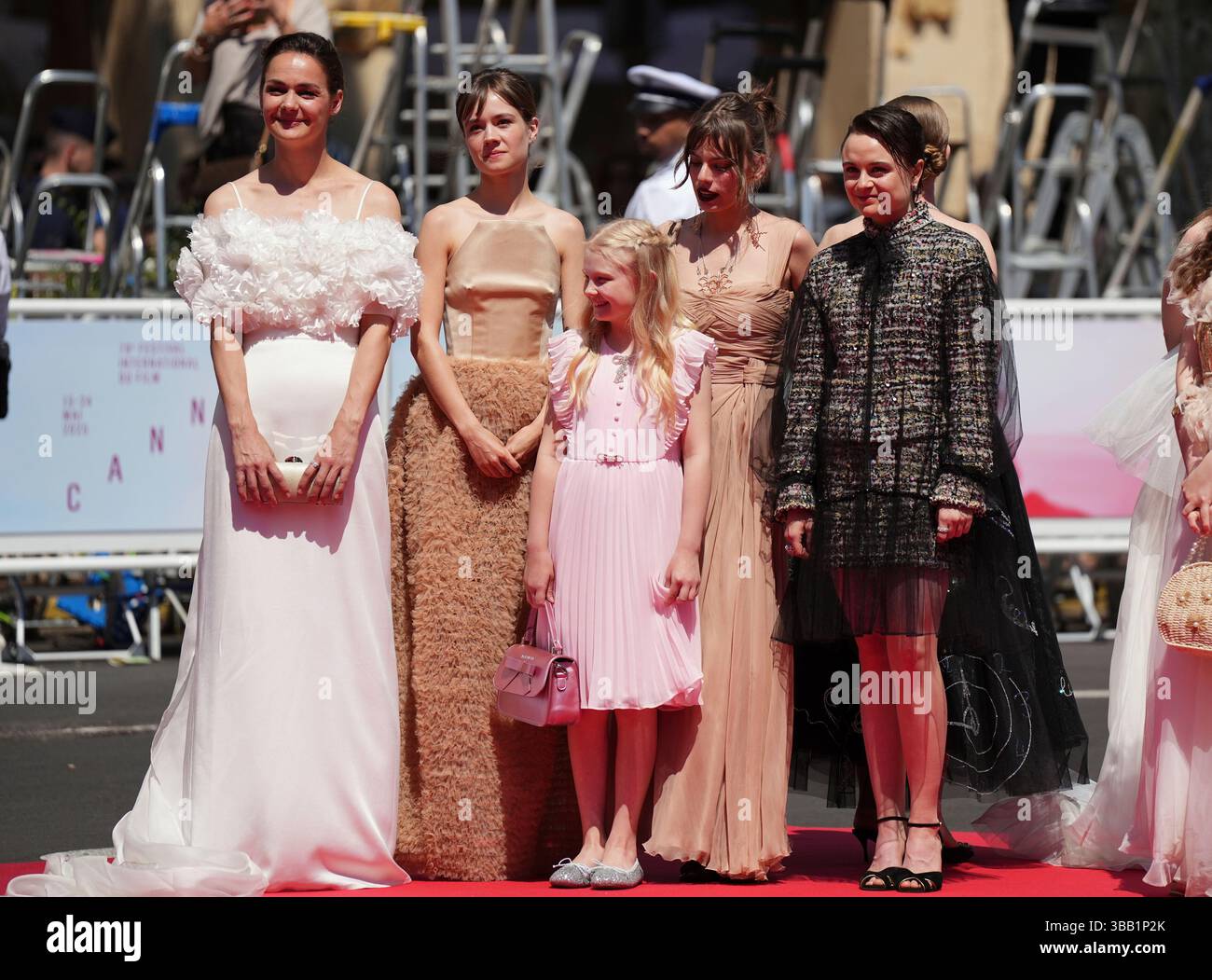 Luise Heyer, from left, Lea Drinda, Hanna Heckt, producer Maren Schmitt ...