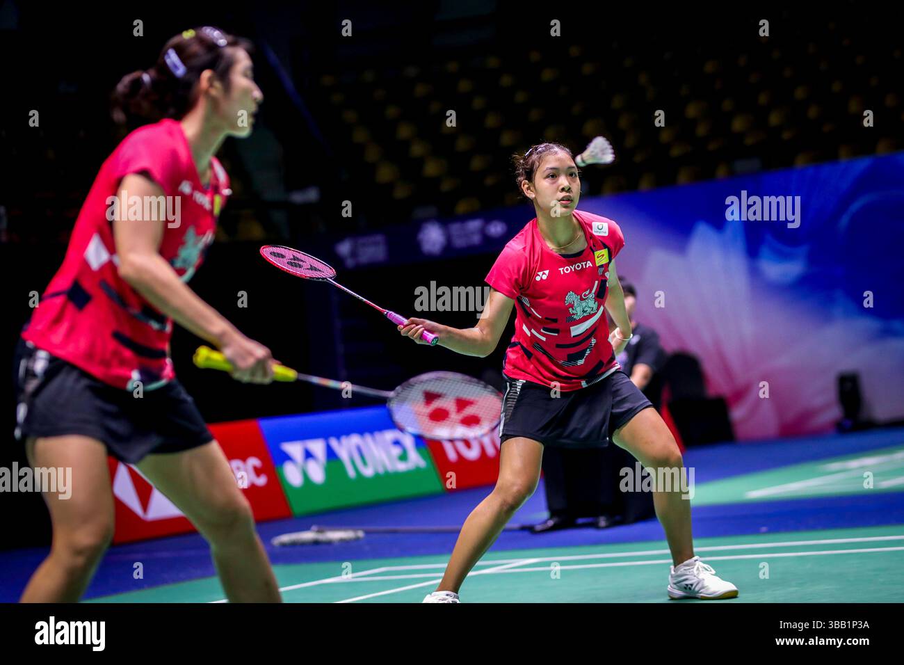 Toyota Thailand Open 2025 Tidapron Kleebyeesun R and Nattamon Laisuan of Thailand in action ...