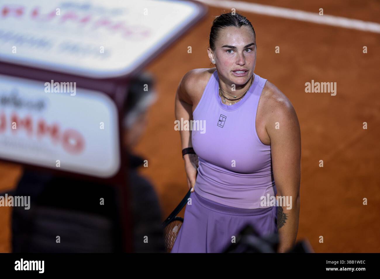 Sabalenka Arena (BY) rank 1 seen in action with Kostyuk Marta (UKR ...