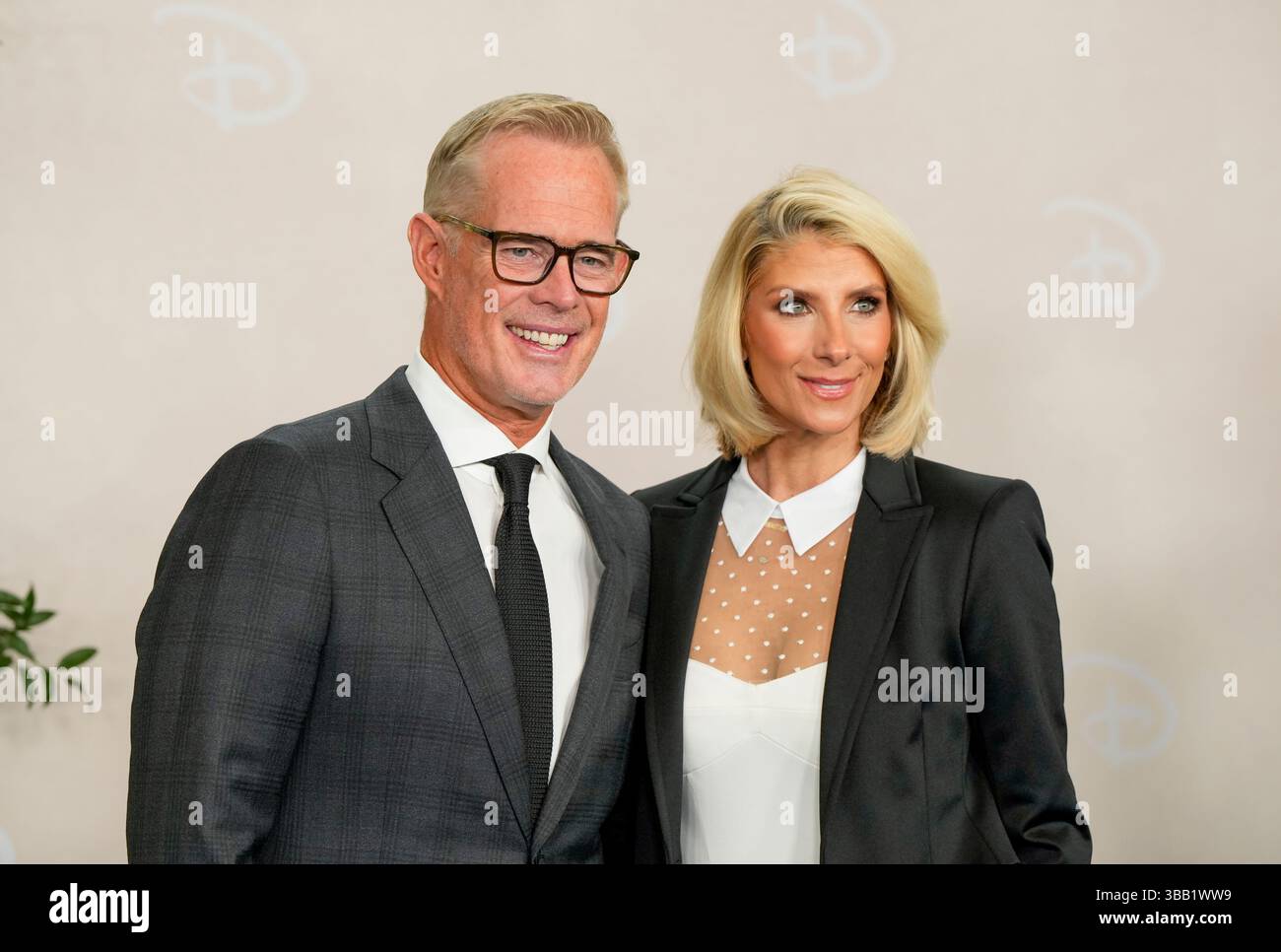 Joe Buck, Michelle Buck attends the 2025 Disney Upfront, held at the ...
