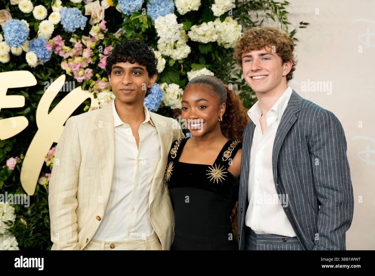 L-R: Aryan Simhadri, Leah Sava Jeffries, Walker Scobell attends the ...