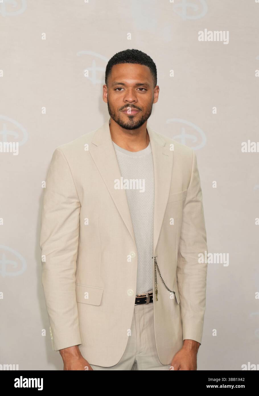 Deric Augustine attends the 2025 Disney Upfront, held at the Jacob ...