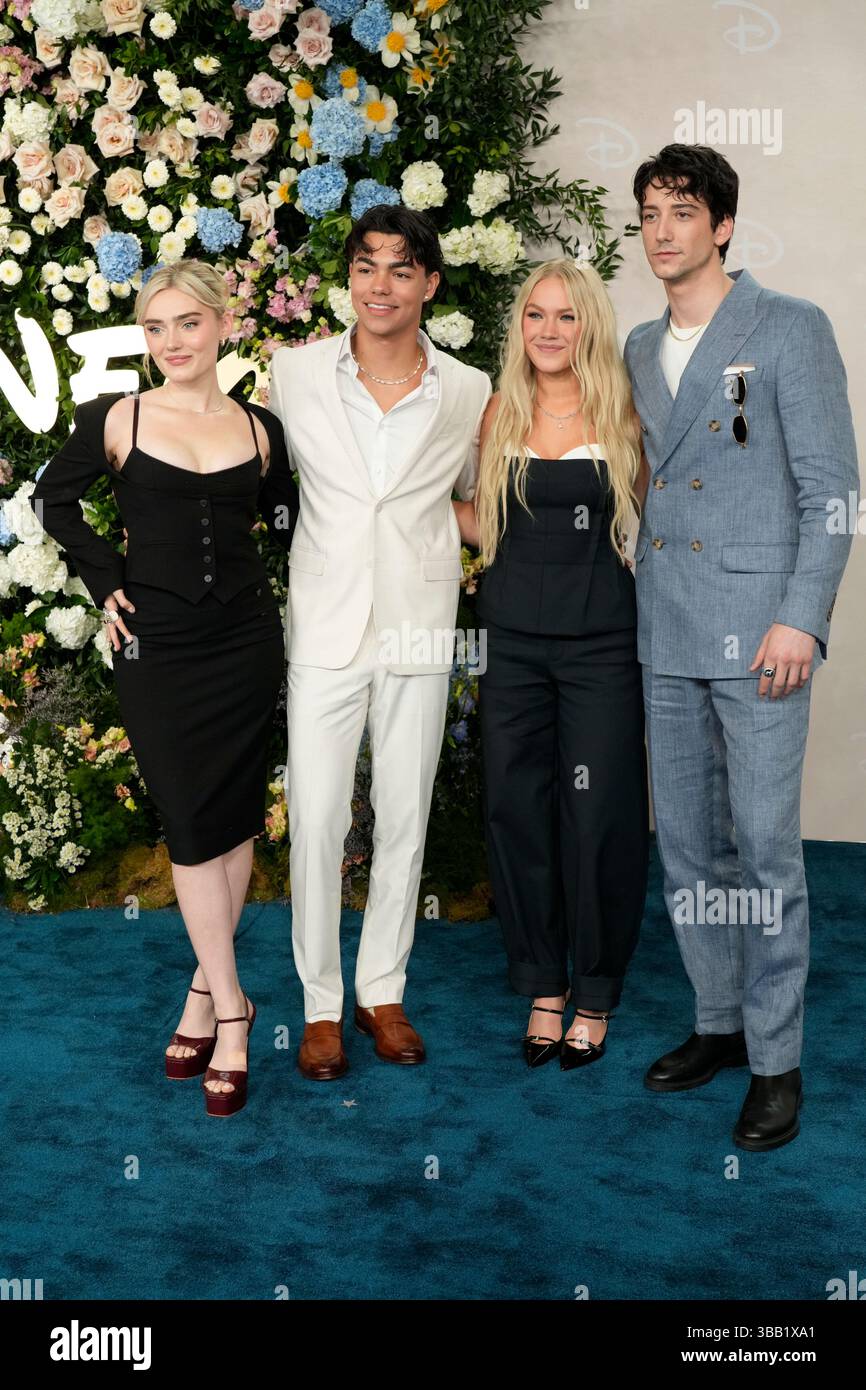 L-R: Meg Donnelly, Malachi Barton, Freya Skye, Milo Manheim attends the ...