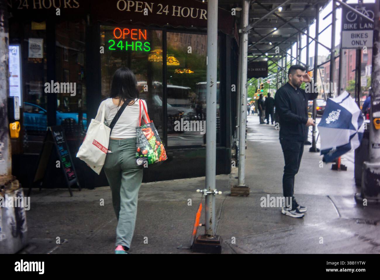 The Chelsea Square Restaurant in New York open 24 hours seen on Monday ...
