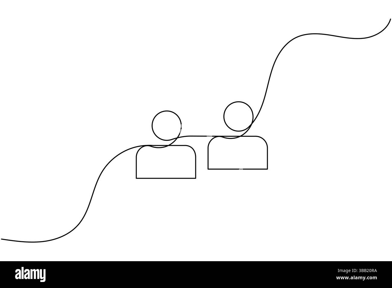 User icon continuous one line Stock Vector Images - Alamy