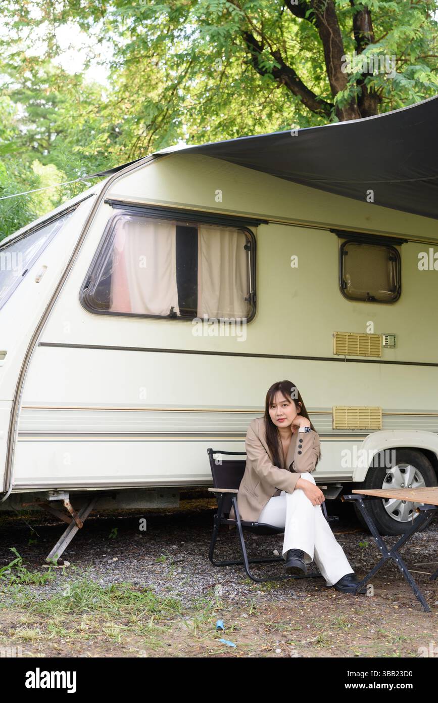 Asian woman relax recreation in hi-res stock photography and images - Alamy