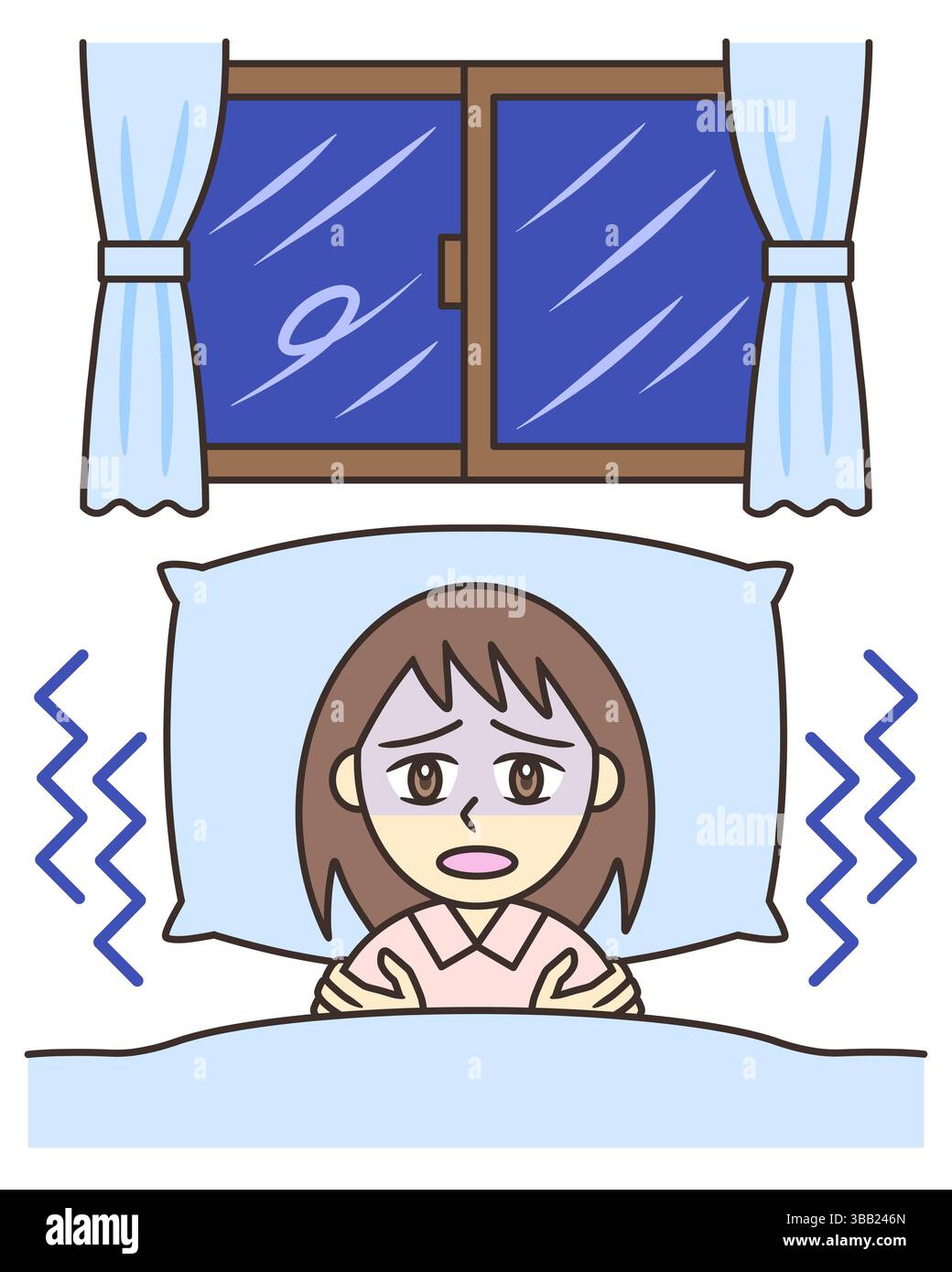 Woman problem night Cut Out Stock Images & Pictures - Alamy