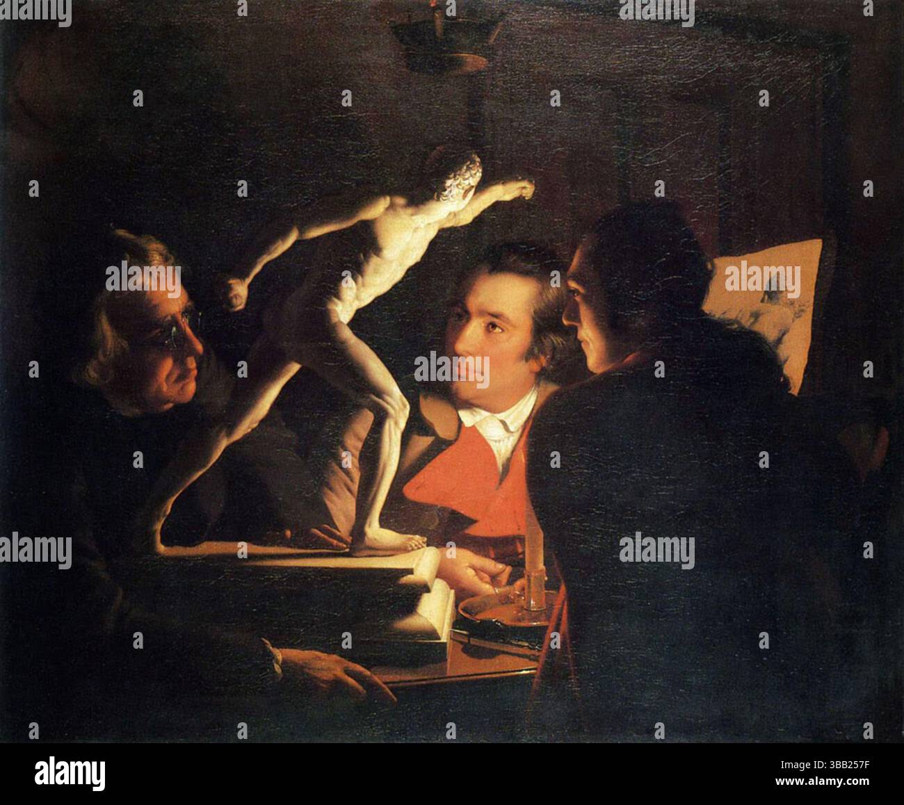 Three Persons Viewing the Gladiator by Candlelight is a 1765 painting ...