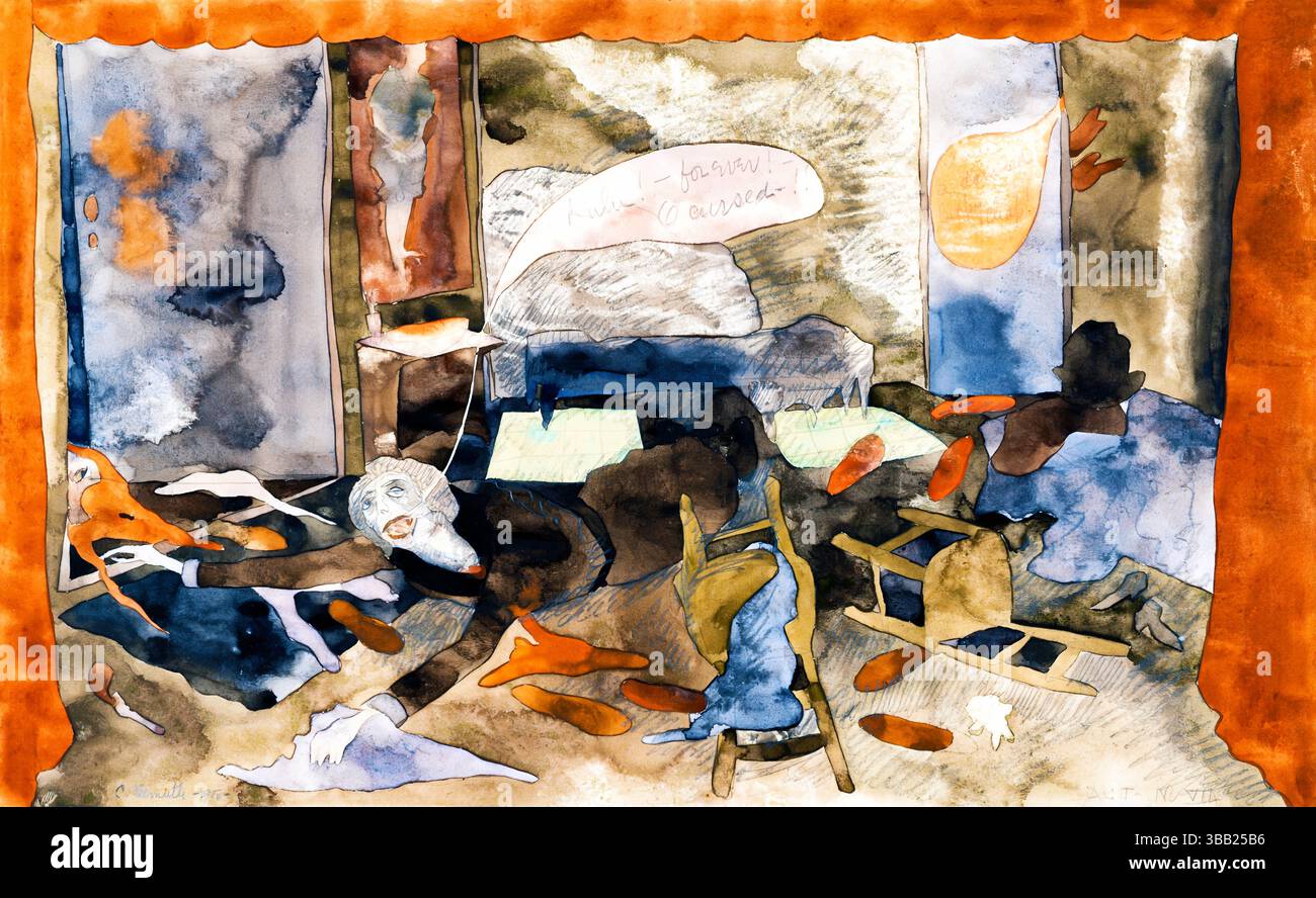 High-resolution scan of Charles Demuth's The Death of Countess ...