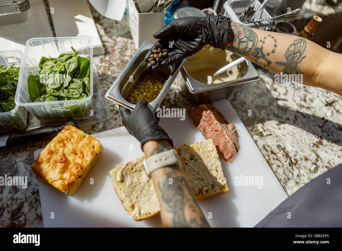 Crafting a Delicious Sandwich in a Contemporary and Stylish Modern ...