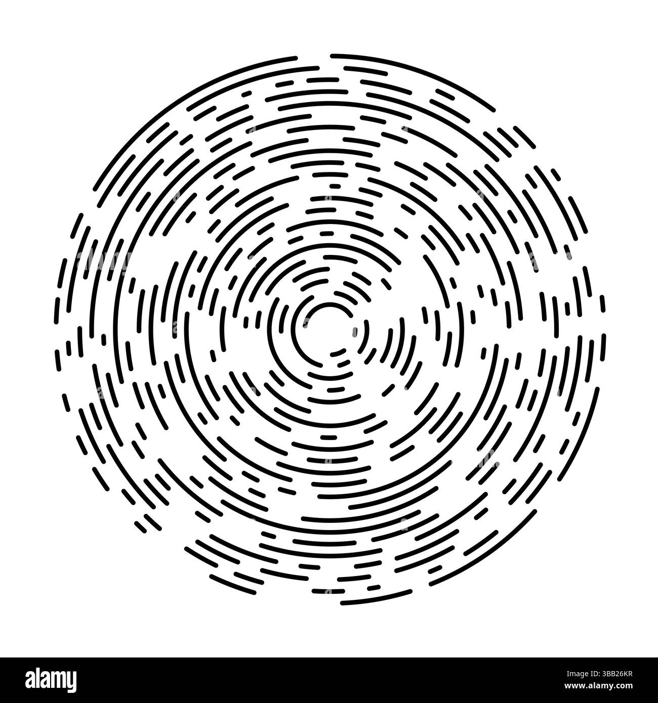 Abstract circle background with many different pieces. Vector ...